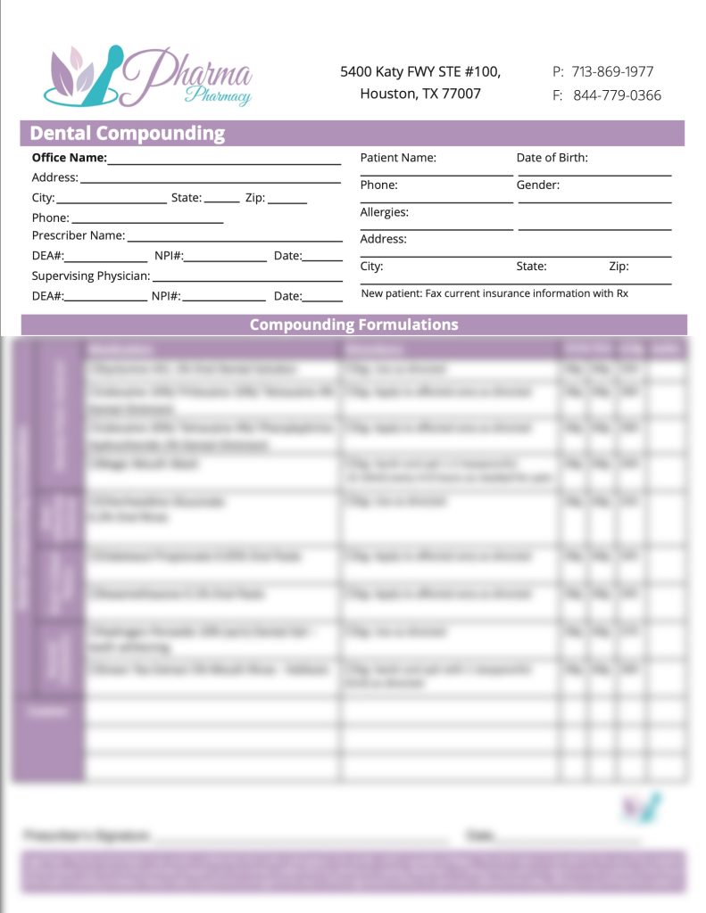 Dental Compounds | Dermatology Compounding | Houston